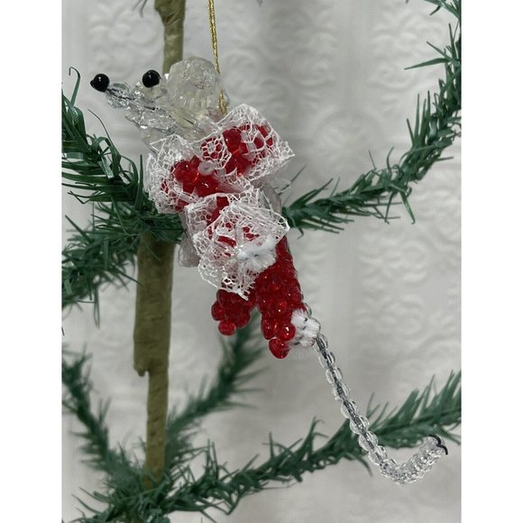 Handmade | Holiday | Adorable Handmade Beaded Mouse Figurine Decoration ...